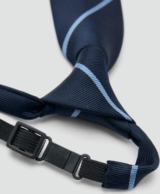 Mango Krawatte aus Seidenmischung mit Verschluss marineblau - Herren - Einheitsgr&ouml;&szlig;e - MANGO MAN