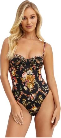Camilla Femme, Maillots de bain, Noir, Taille: 36 FR Ruched Cup Underwire One Piece