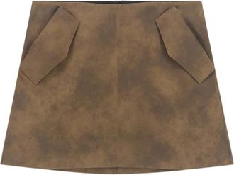 8pm 8Pm, Femme, Jupes, Vert, Taille: 40 FR Mini-jupe en similicuir