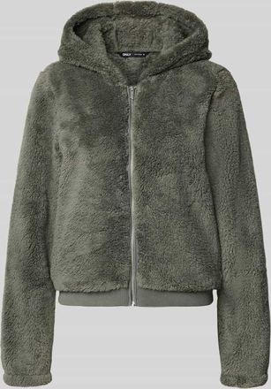 Only Regular Fit Teddyjacke mit Kapuze Modell NEWANNA
