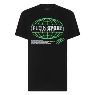 Plein Sport Homme, Tops, Noir, Taille: L T-shirt Col Rond SS Global Express Edition