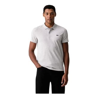 Lacoste Polo en coton m&eacute;lang&eacute; coupe regular - Homme - Tops - Gris - Taille: 2XL