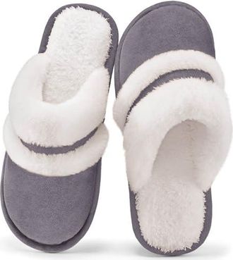 Generic Pantoufles dhiver chaudes pour femme - Avec doublure en peluche - Pantoufles en feutre - Avec semelle souple - Confortables - En coton - Pour lint&eacute;rie