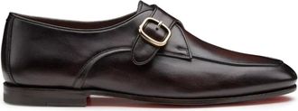 Santoni Homme, Chaussures, Brun, Taille: 40 EU Carlo Single-Buckle Shoe