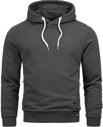 Alessandro Salvarini Herren Sweatjacke Kapuzenpullover Kapuze Hoodie Sweater Pulli AS193 [AS-193-Anthrazit-Gr.3XL]