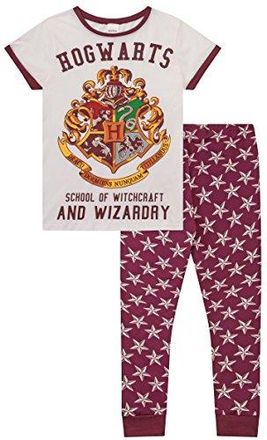 Harry Potter Hogwarts Pyjama pour Femme Blanc Taille 38-42
