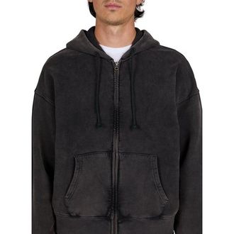 Levi's Sweat &agrave; capuche zipp&eacute; d&eacute;lav&eacute;