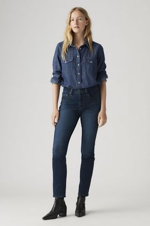 Levi's Jean 724 Taille Haute Droit - Femme - Bleu / Blue Swell - 25X32