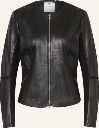 Rino&Pelle Rino & Pelle Lederjacke Torri Im Materialmix schwarz