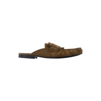 Marni Loafer-Mokassin-Mule aus Wildleder mit Fransen - - Shoes - Herren - Braun - 44 EU