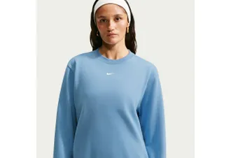 Nike Sweatshirt W NK STDO FLC LW STD CREW mit Rundhalsausschnitt, aus angerauter Sweatware, in normaler L&auml;nge