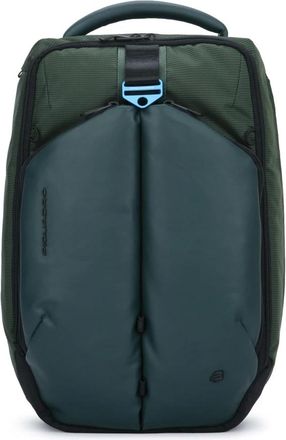 Piquadro unisex, Sacs, Vert, Taille: ONE Size Zaino Porta PC 15,6 2 Comparti in Tessuto e Mat