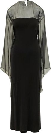 Alberta Ferretti Femme, Robes, Noir, Taille: 40 FR Abito Jersey