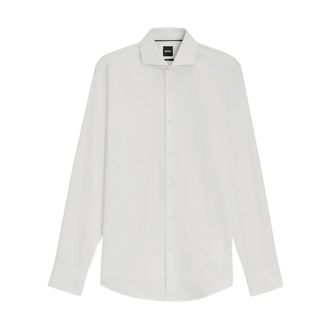 HUGO BOSS Homme, Chemises, Blanc, Taille: 2XL H-Hank Shirt