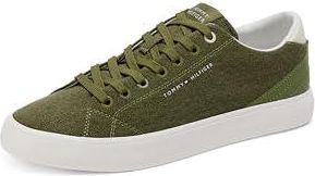 Tommy Hilfiger TH Hi Vulc Low Summer CVS, Basket vulcanis&eacute;e, Mash Green