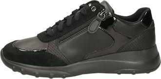Geox Damen D ALLENIEE B Sneaker, Black, 35 EU