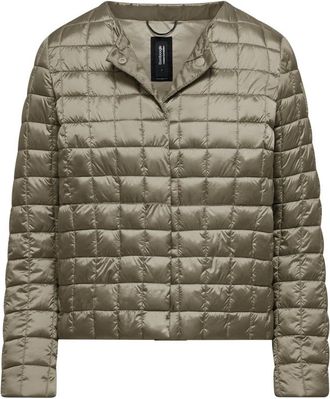 Bomboogie Femme, Vestes, Gris, Taille: 42 FR Veste L&eacute;g&egrave;re en Nylon Brillant avec Col Rond