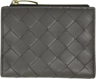 Bottega Veneta Portefeuille Pre-owned Intrecciato (bi-pli) - Femme - Pre-owned - Gris - Taille: ONE Size