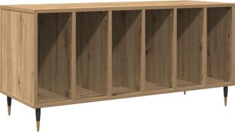 vidaXL Schallplattenschrank Eiche handwerklich 100 x 38 x 48 cm Vidaxl