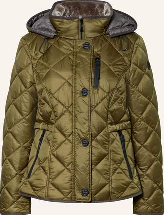 Gil Bret Steppjacke Mit Kunstfell Und Abnehmbarer Kapuze gruen