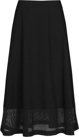 Marie M&eacute;ro Femme, Jupes, Noir, Taille: 50 FR Mesh Midi Skirt