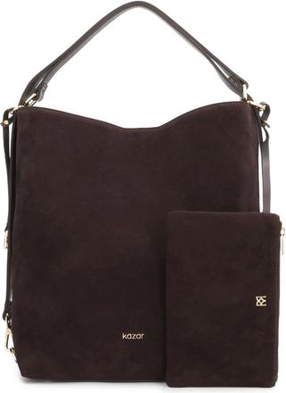 Kazar Femme, Sacs, Brun, Taille: ONE Size Jerriar Grand Sac Besace en Daim