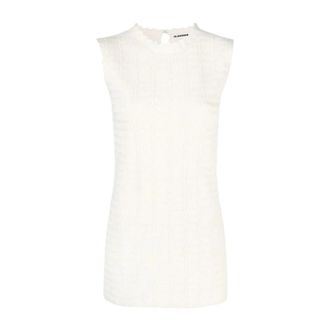 Jil Sander Textured Top - - Tops - Damen - Beige - 2XS