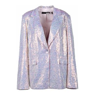Rotate Elegante Polyester-Mischung Jacke - - Jackets - Damen - Rosa - 2XL