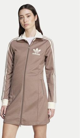 adidas Strickkleid adicolor 3-Stripes JC5779 Beige Regular Fit