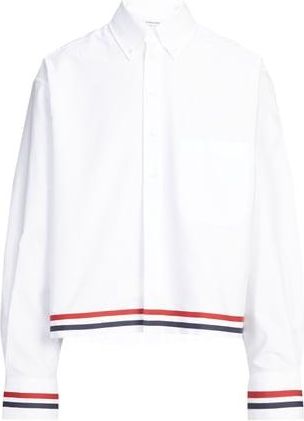 Thom Browne Chemise large &agrave; col am&eacute;ricain en coton