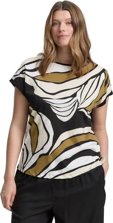 Tom Tailor Damen 1047160 T-Shirt, 14482-Deep Black, 46