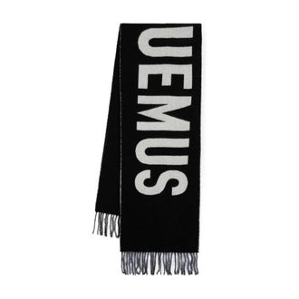 Jacquemus Fringe Logo Schal - - Accessories - Damen - Schwarzk - ONE SIZE