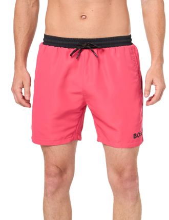 BOSS Herren-Badehose, Seestern, 15,2 cm, Pinker Stanzer, XXL