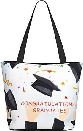 AOOEDM F&eacute;licitations Grad Graduation Ladies Shopping Bag 13x11x7in.Le cadeau parfait pour la Saint-Valentin.Cest de la Saint-Valentin pour maman, fille, &eacute;pou