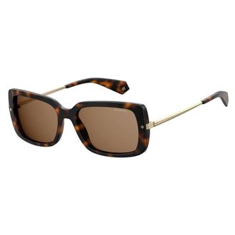 Polaroid Rechteckige Sonnenbrille mit Metallrahmen - - Accessories - Herren - Braun - ONE SIZE