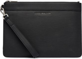 Tommy Hilfiger Umh&auml;ngetasche Tommy Hilfiger Th Business Saffiano Pouch AM0AM14823 Schwarz