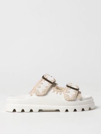 Mou Flache Sandalen MOU Damen Farbe Wei&szlig;