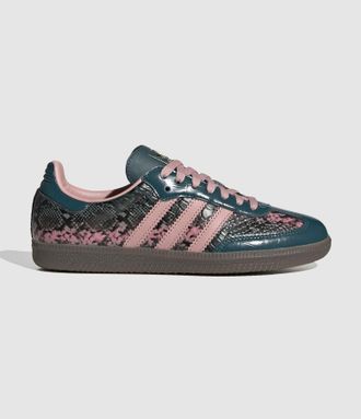adidas Baskets Samba Rich Green/Wonder Mauve/Gold Met