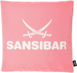 Sansibar Sylt Dekokissen »Outdoor Kissen (1 Stück), Dekokissen Logodruck, 45x45 cm, mit Kissenfüllung, Wasser- und schmutzabweisend«, in- und Outdoor geeignet 