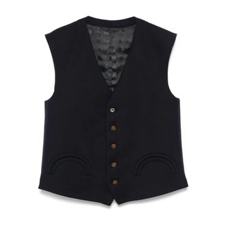 Blaz&eacute; Milano Femme, Vestes, Bleu, Taille: 40 FR First Class Feral Gilet