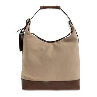 Moschino Homme, Sacs, Beige, Taille: ONE Size Sac Bandouli&egrave;re Avec Logo
