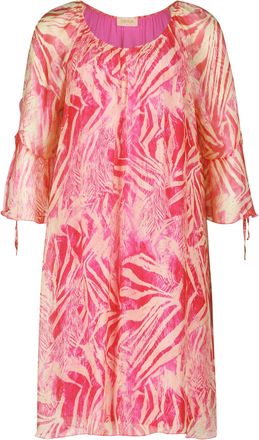 Cartoon Damen 1674/7258 Kleid, Cream/Pink, 36