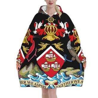 Generic Coat Arms of Malta Couverture &agrave; capuche pour femme et homme adulte surdimensionn&eacute;e pour une couverture douce et chaude