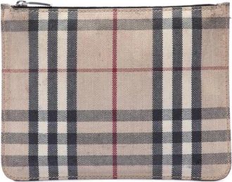Burberry Pochette en toile Pre-owned - Femme - Pre-owned - Beige - Taille: ONE Size