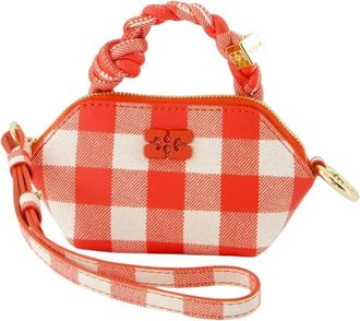 Ganni Schlüssel- & Taschenanhänger - Bou Nano Keyring - Leather - Red - Gr. unisize - in Rot - für Damen
