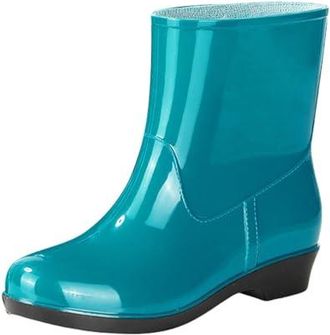 Generic Bottes de pluie en caoutchouc pour femme - Antid&eacute;rapantes et faciles &agrave; nettoyer - Doublure chaude - Confortable - Pour le travail de jardin - Style mu