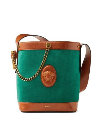 Versace Pivot petit sac seau en daim