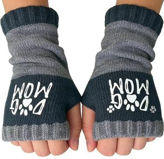 Generic Mitaines chaudes - Mitaines thermiques demi-doigts - Mitaines en tricot chaud | pour la conduite, le travail, le patinage, le cyclisme, la course &agrave; pi