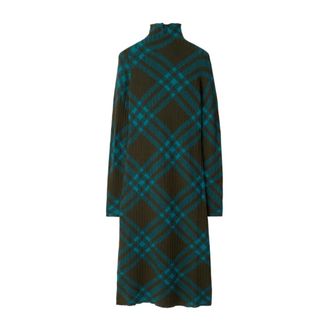 Burberry Wollmischkleid mit Karomuster - - Dresses - Damen - Mehrfarbig - S