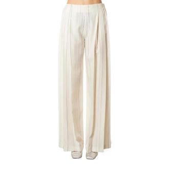 Semicouture Femme, Pantalons, Blanc, Taille: 40 FR Pantalone Adelina